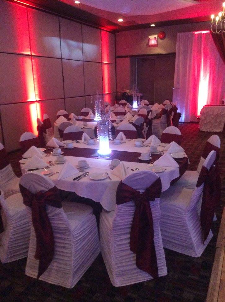 THÈME BLANC ET BOURGOGNE - Bleu Créateur Événementiel